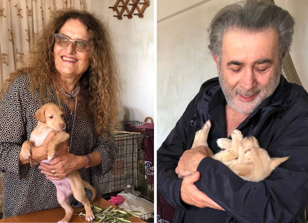 Ο Λάκης Λαζόπουλος και η Σοφία Φιλιππίδου επισκέφτηκαν το καταφύγιο ...